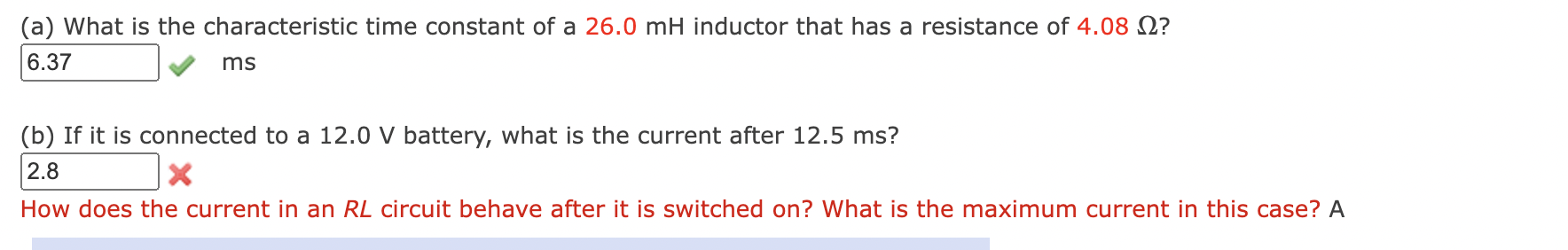 Solved (a) What is the characteristic time constant of a | Chegg.com