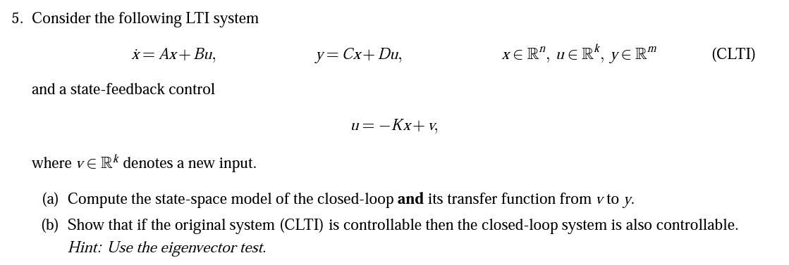 Solved 5. Consider the following LTI system | Chegg.com