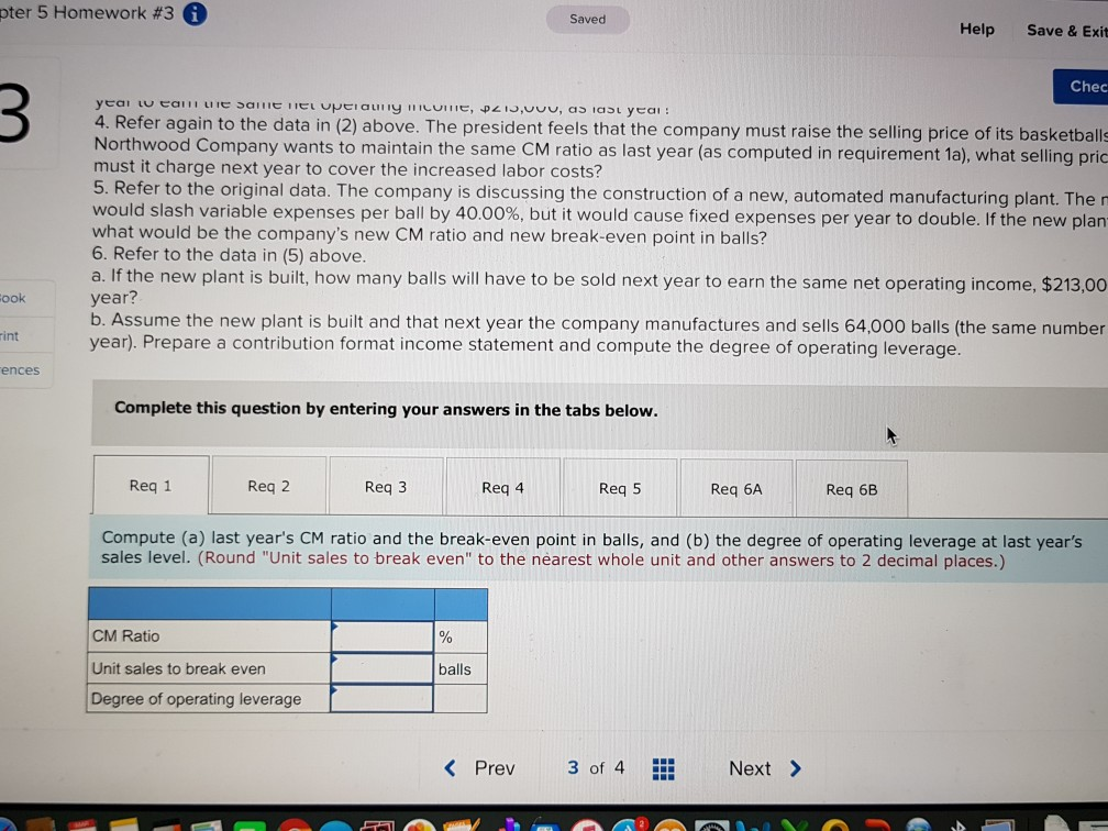 Solved ework #3 Saved Help Save& Exit s Check my Problem | Chegg.com