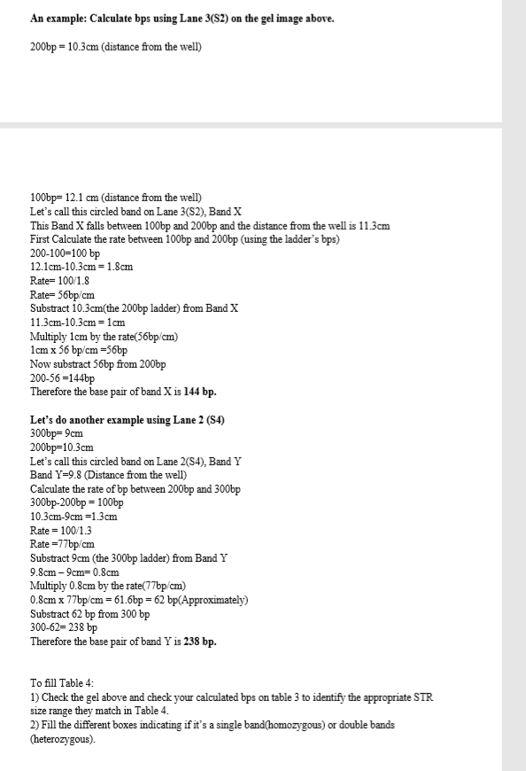 Solved Please complete tables for forensic biology lab using | Chegg.com