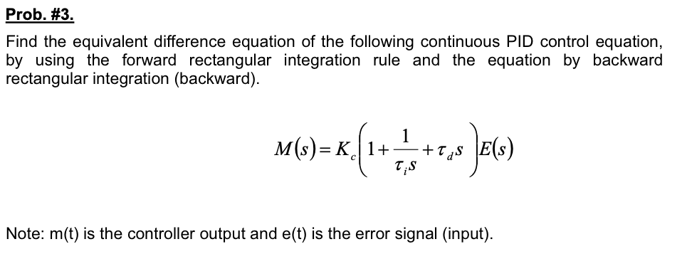 Solved Find the equivalent difference equation of the | Chegg.com