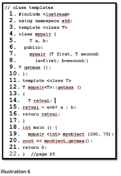 Solved 5 // class templates 1. #include 2. using namespace | Chegg.com