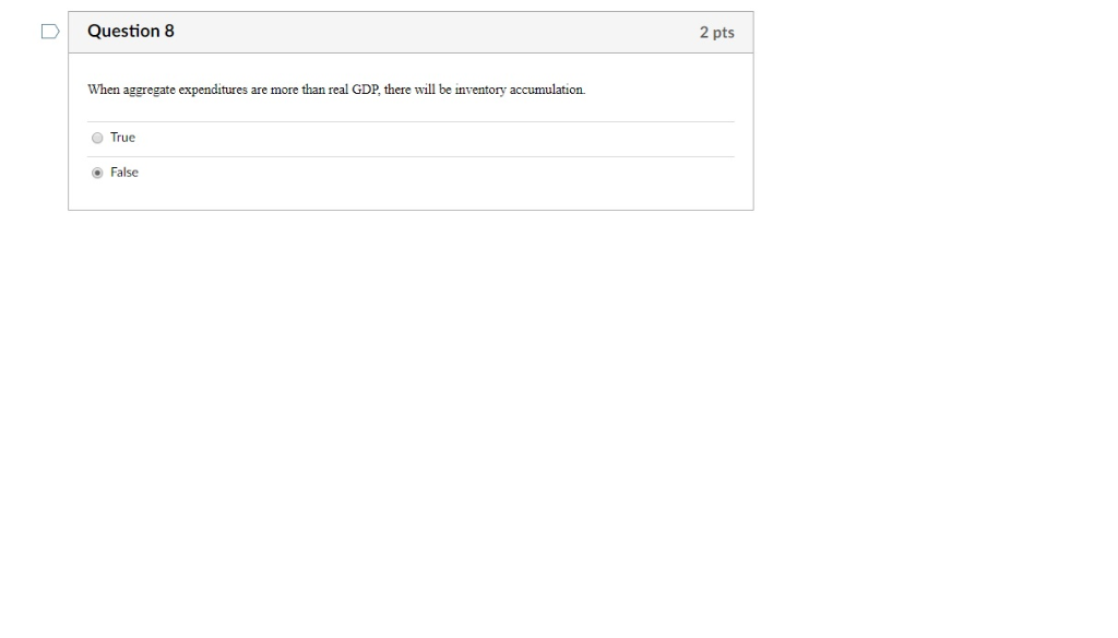 Solved When aggregate expenditures are more than real GDP, | Chegg.com