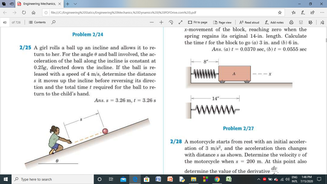 Solved Engineering Mechanics, X + х o | Chegg.com