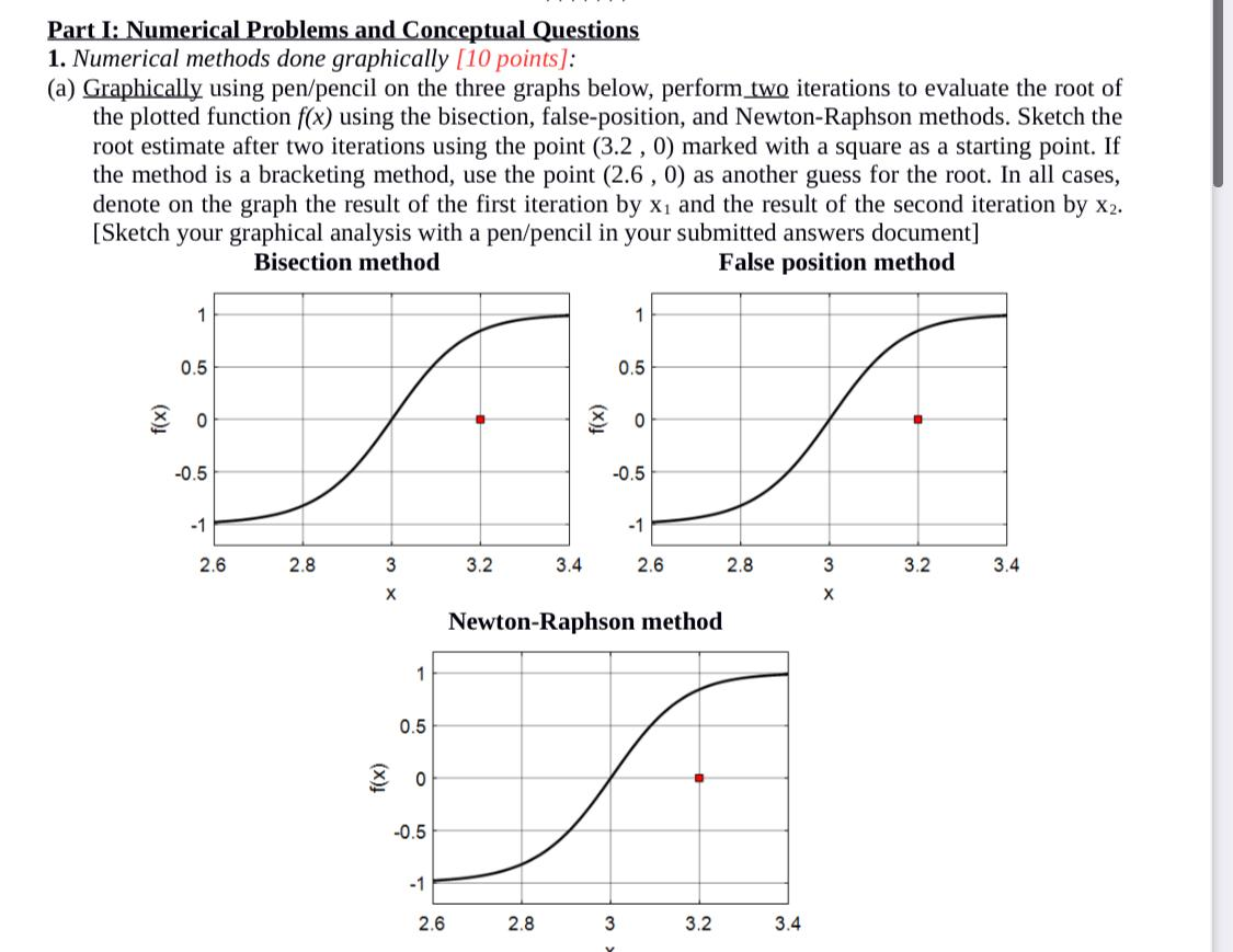 Part I: Numerical Problems and Conceptual Questions | Chegg.com