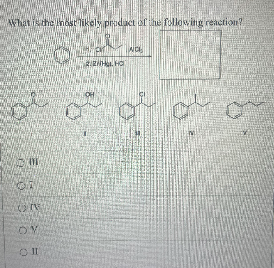 Solved What is the most likely product of the following | Chegg.com