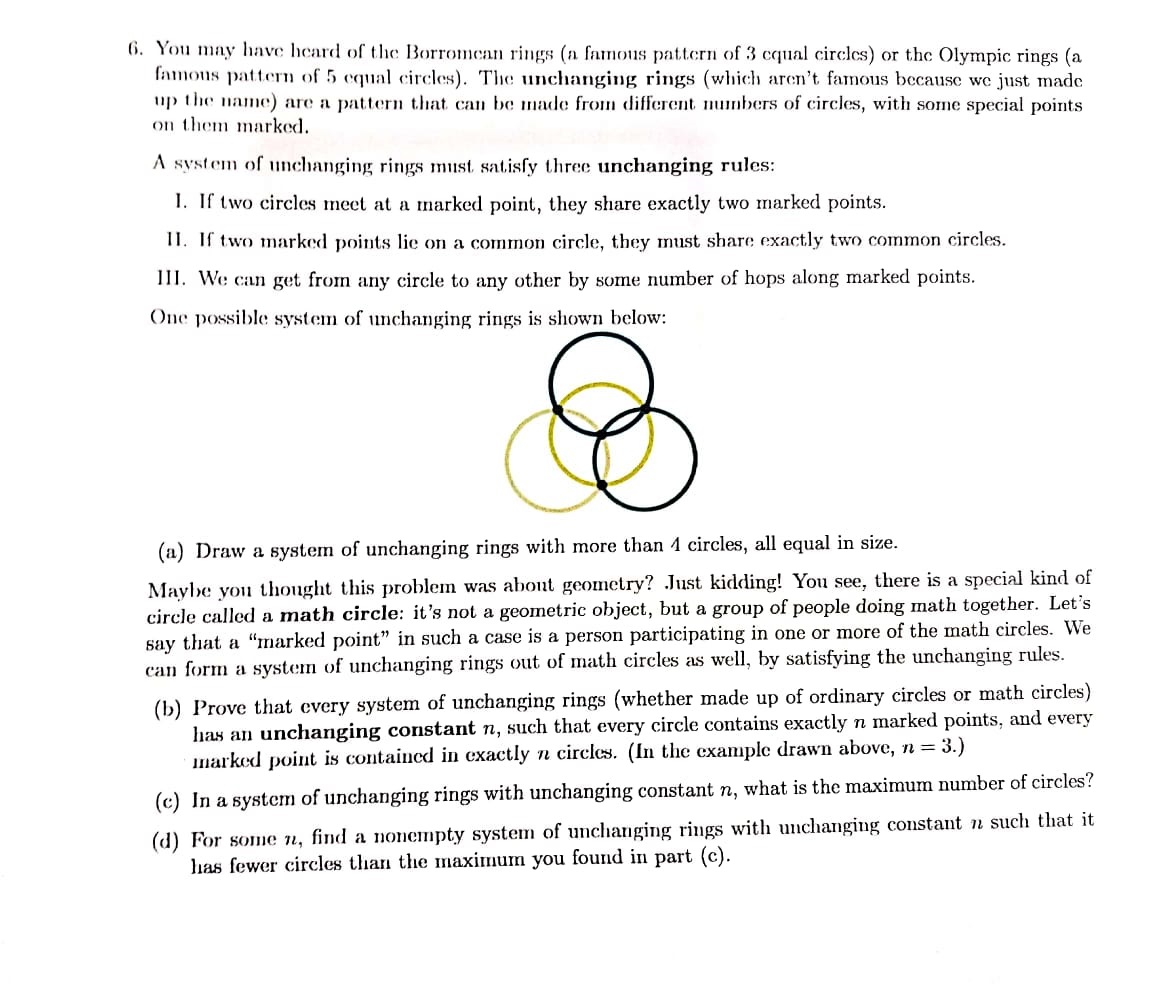 Solved You May Have Heard Of The Borromean Rings A Famous