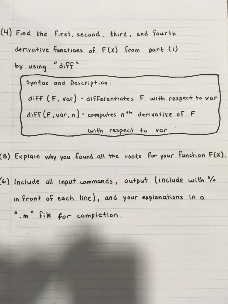 Solved (4) Find the first, second, third, and fourth | Chegg.com