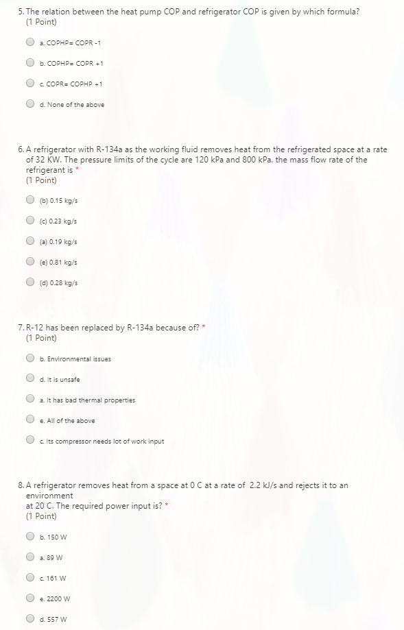 Solved 5. The relation between the heat pump COP and | Chegg.com