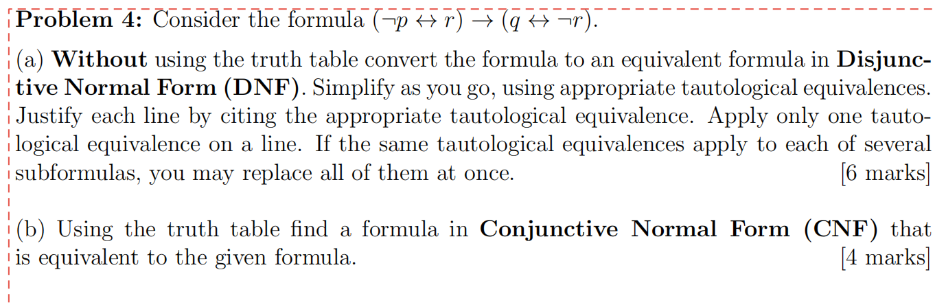 Solved Problem ?-Consider the formula | Chegg.com