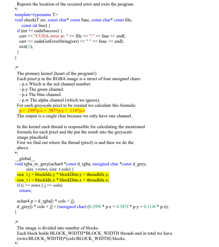 Solved Write A Parallel Program To Convert Our Rgb Image