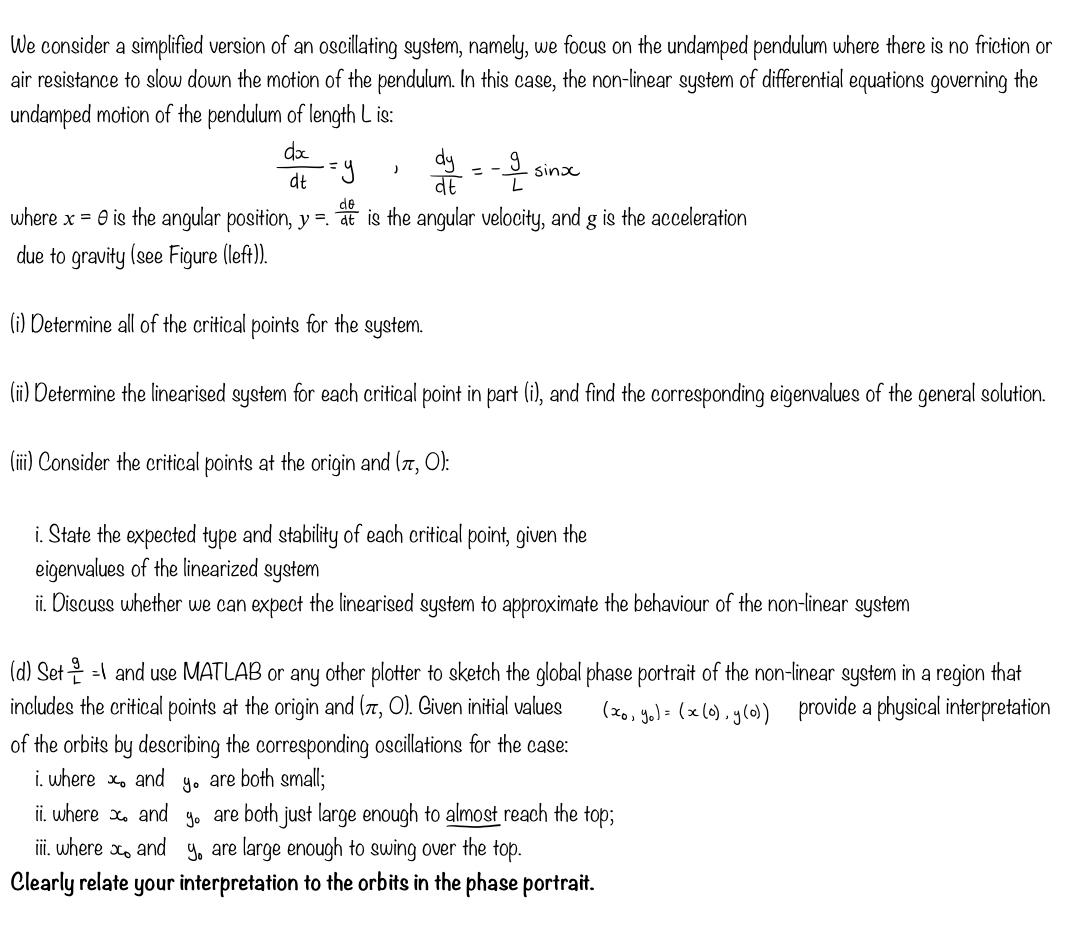 Solved We consider a simplified version of an oscillating | Chegg.com