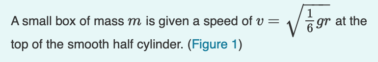 Solved Determine the angle θ at which the box leaves | Chegg.com