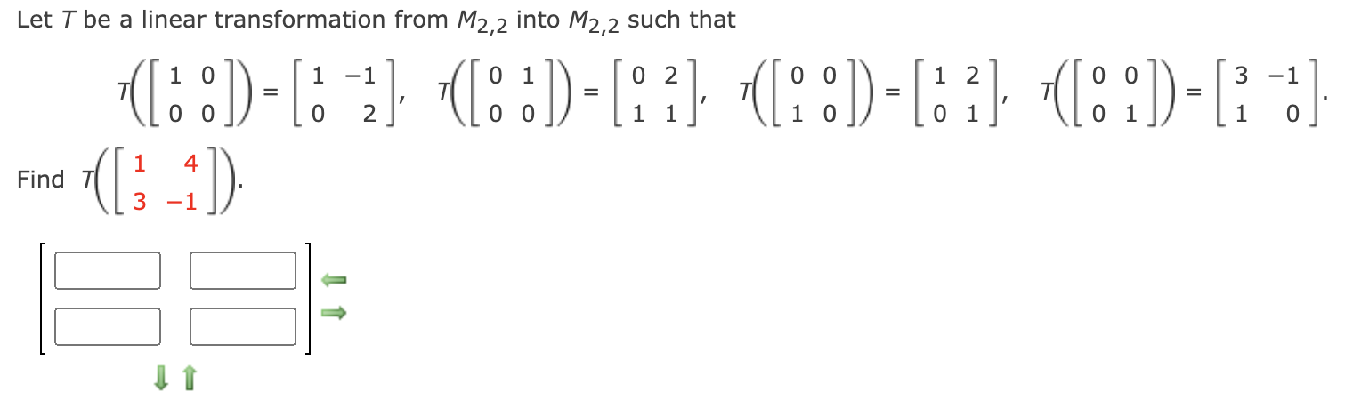 Solved Define the linear transformation T:Rn→Rm by T(v)=Av. | Chegg.com