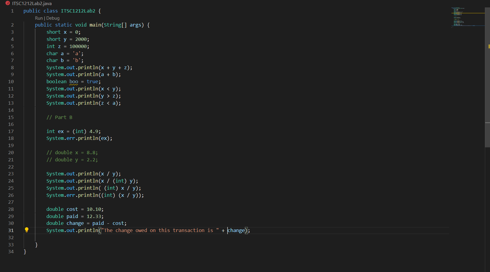 Solved 2. What the modulo operator does is fairly | Chegg.com