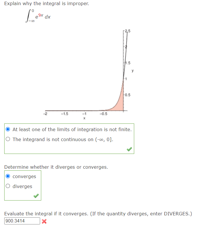 Solved Determine whether the improper integral diverges or | Chegg.com