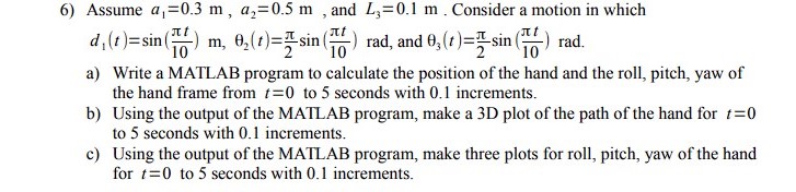 For assignment 2, consider the PRR robot depicted in | Chegg.com