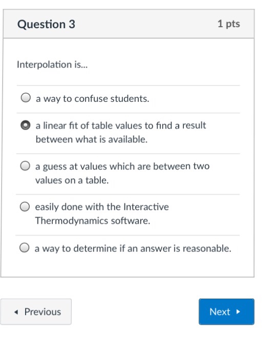 Solved Interpolation Is A Way To Confuse Students A Chegg