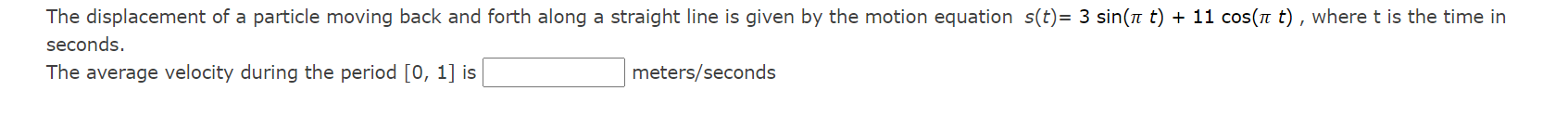 Solved The displacement of a particle moving back and forth | Chegg.com