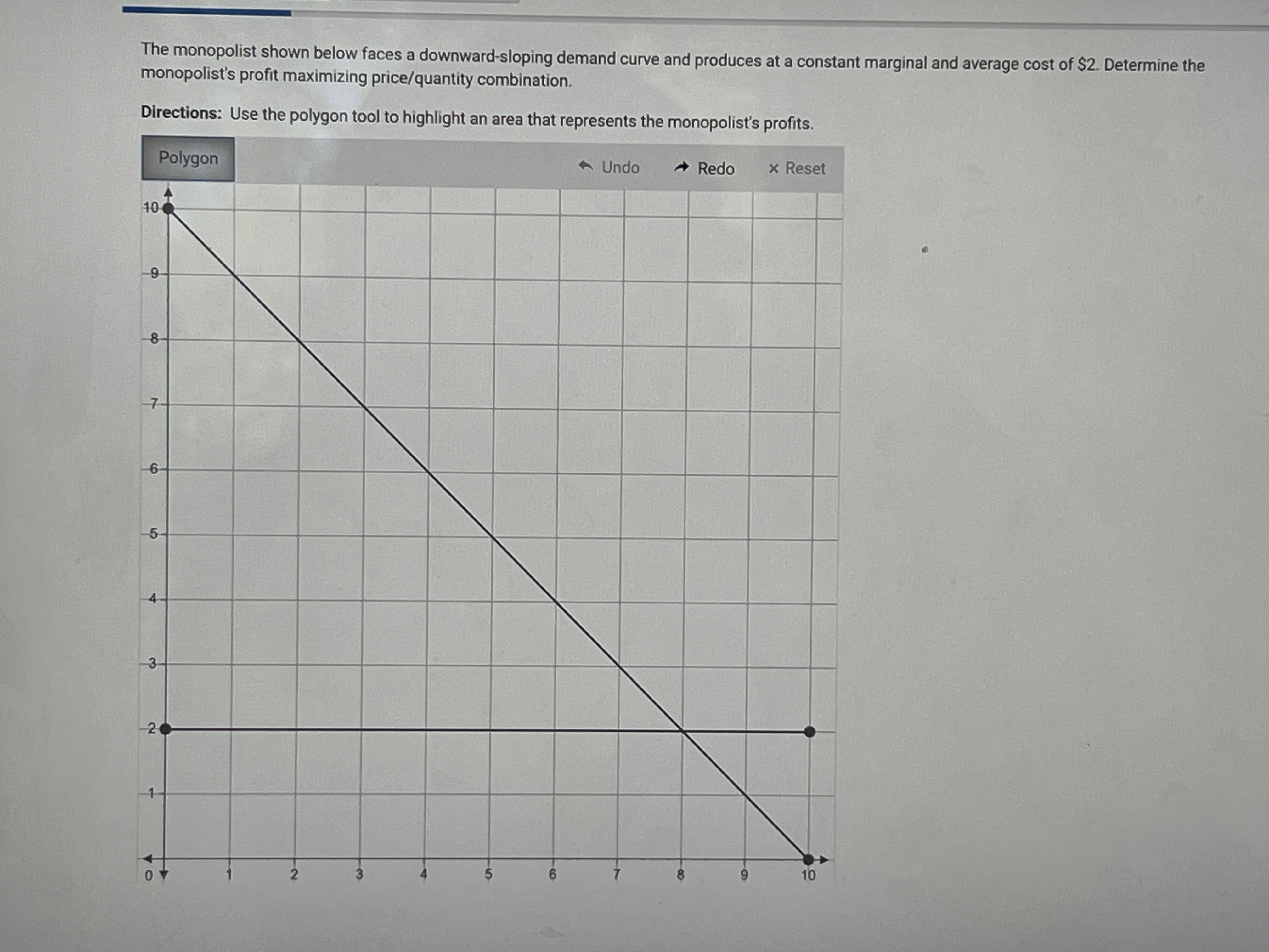 [Solved]: The monopolist shown below faces a downward-slopi