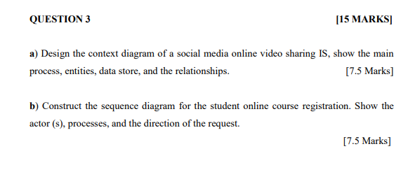 Solved QUESTION 2 [15 MARKS Use the following information to | Chegg.com