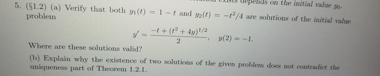 Solved 5.Explain why the existence of two solution of the | Chegg.com