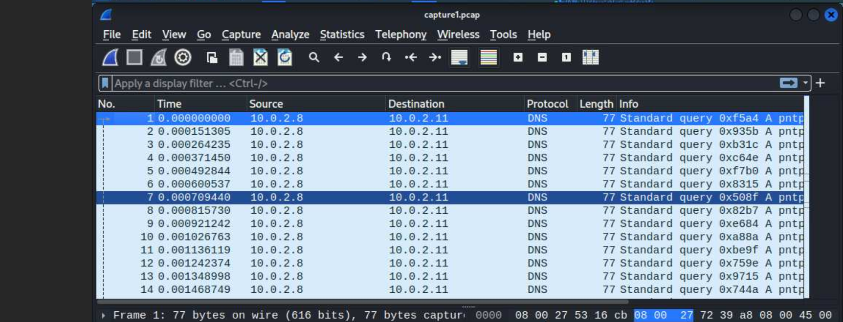 Solved i. [15 marks] Examine these pcap files to determine | Chegg.com