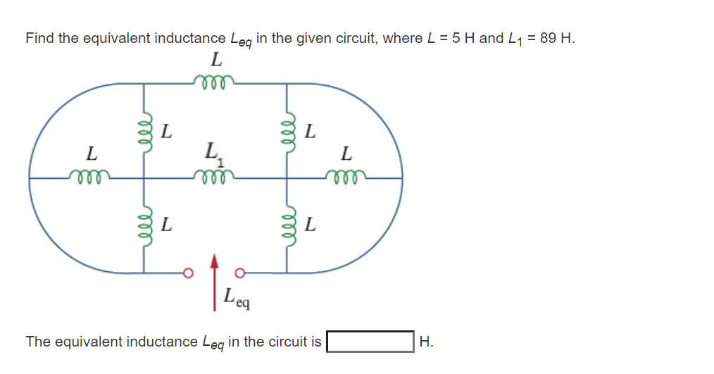 Solved Find the equivalent inductance Leq in the given | Chegg.com