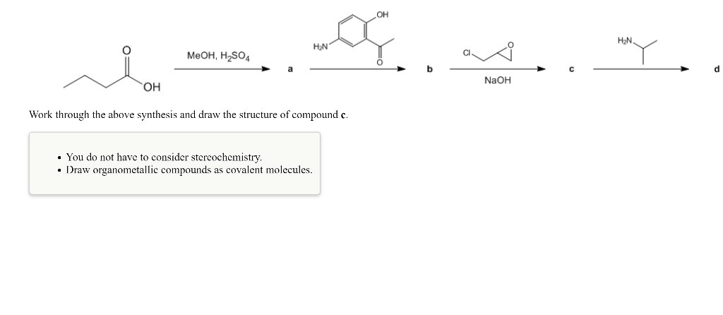 Solved он H2N H2N Cl MeOH, H2SO4 NaOH OH Work through the | Chegg.com