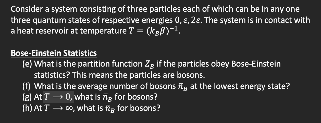 Solved Consider a system consisting of three particles each | Chegg.com