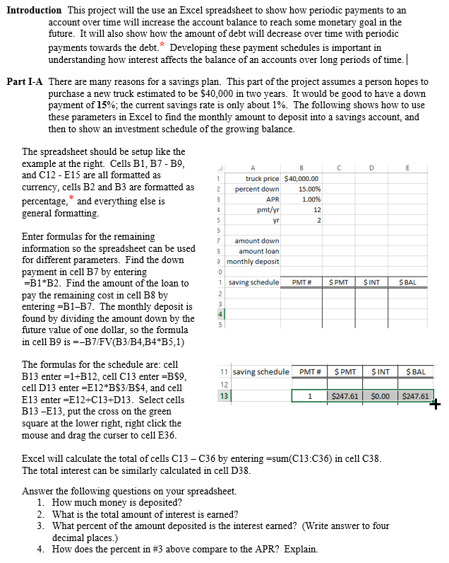 Solved с D E 1 2 3 percent down APR Introduction This | Chegg.com