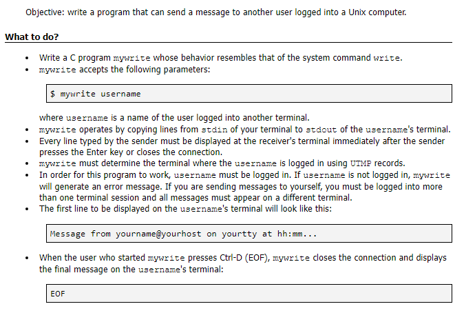 Solved Objective: write a program that can send a message to | Chegg.com