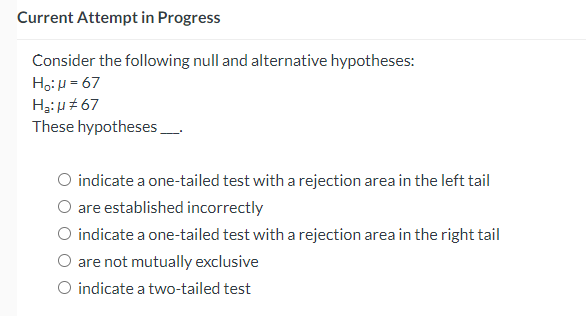 Solved Consider the following null and alternative | Chegg.com