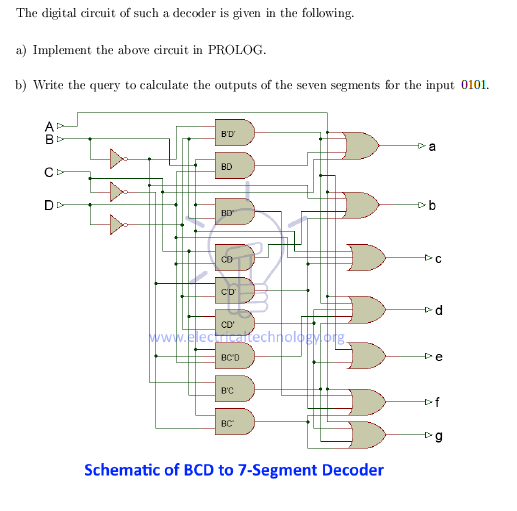 7 Segment Display Logic Circuit