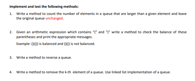 Solved Implement and test the following methods: 1. Write a | Chegg.com