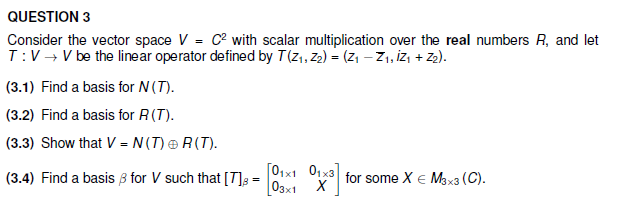 Solved Consider the vector space V=C2 with scalar | Chegg.com