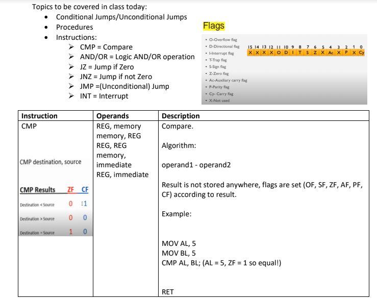 Flags Topics to be covered in class today: • | Chegg.com