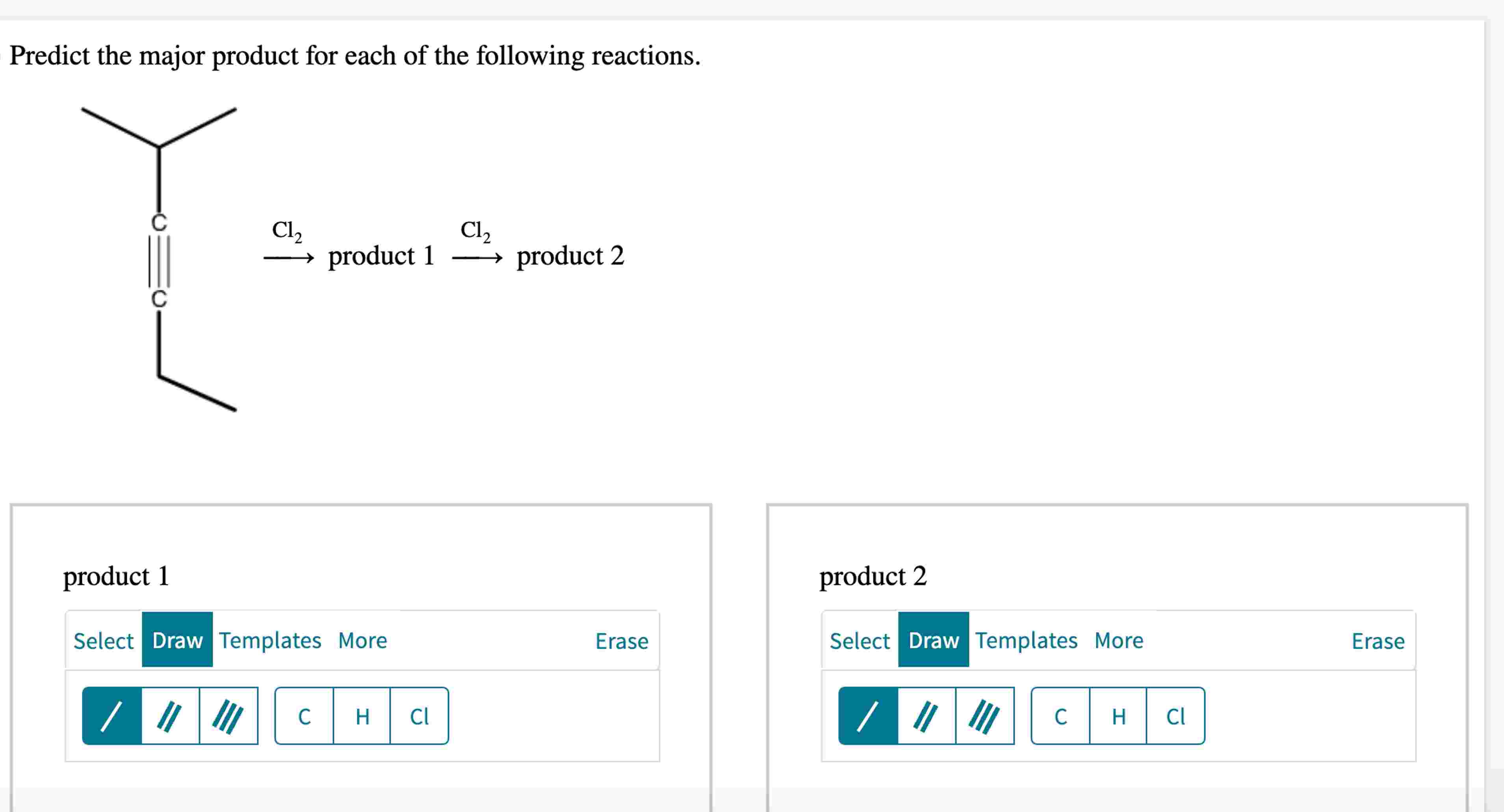 Solved Predict the major product for each of the following | Chegg.com