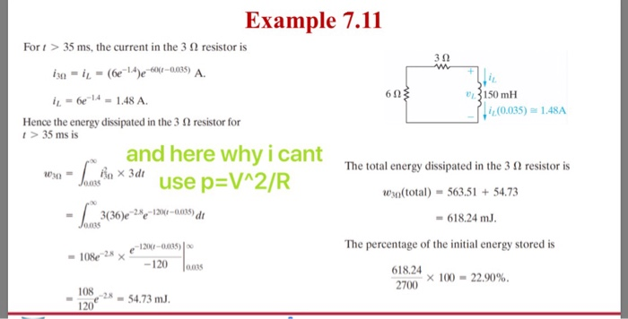 Solved how can i know when should i use P=I^2R or P=V^2/R in | Chegg.com