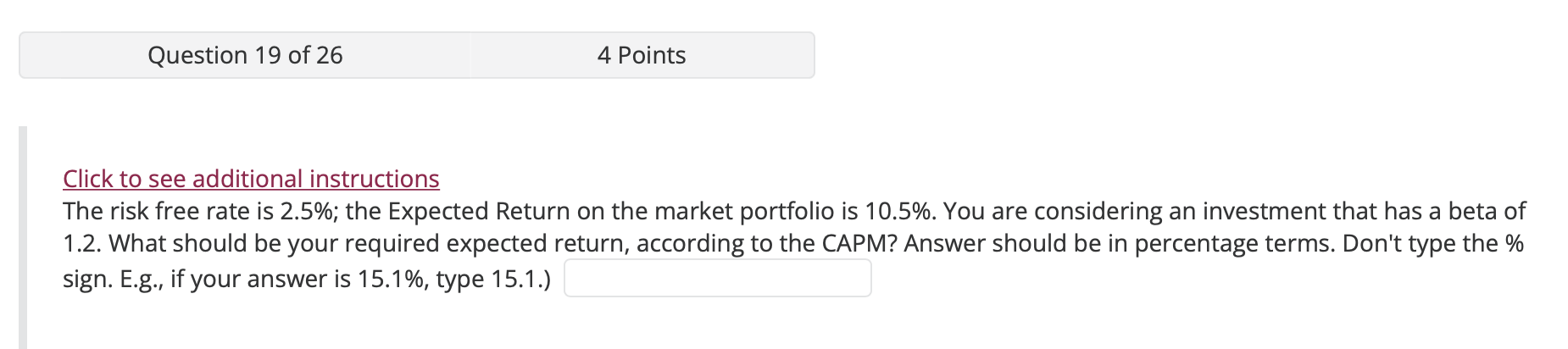 Solved Question 19 of 26 4 Points Click to see additional | Chegg.com