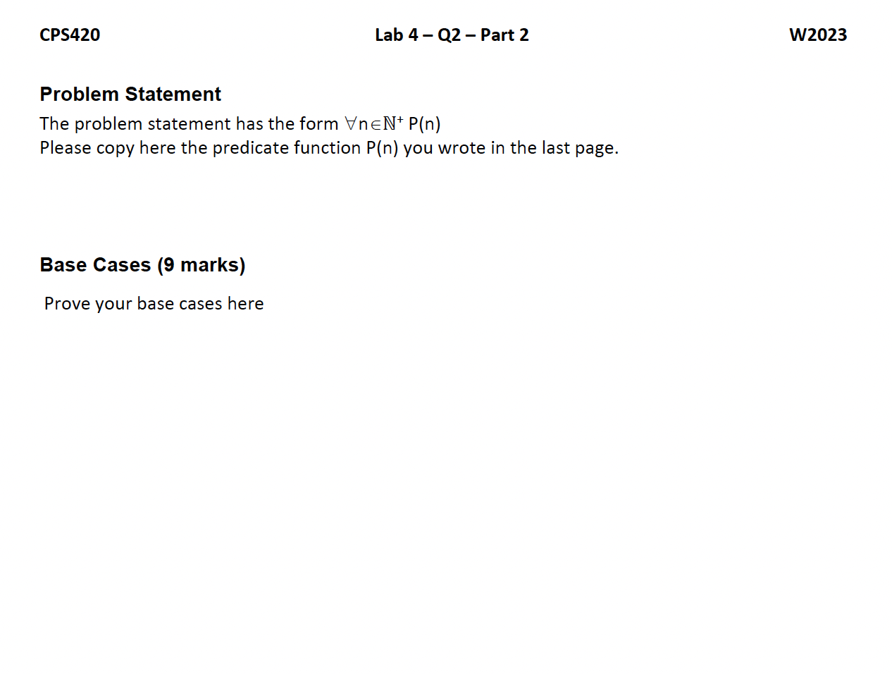 Game Proof - Base Cases You will now use strong | Chegg.com