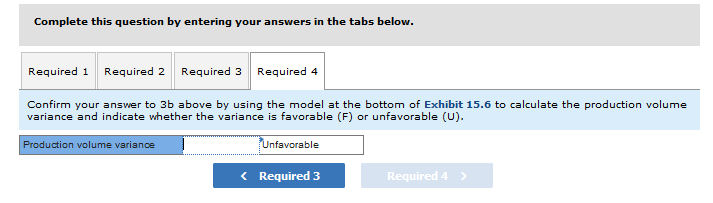 Solved EXHIBIT 15.6 General Model: Four-Variance Analysis of | Chegg.com