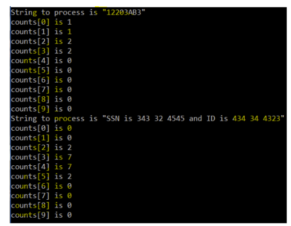 Solved **11.6 (Occurrences of each digit in a string) Write | Chegg.com