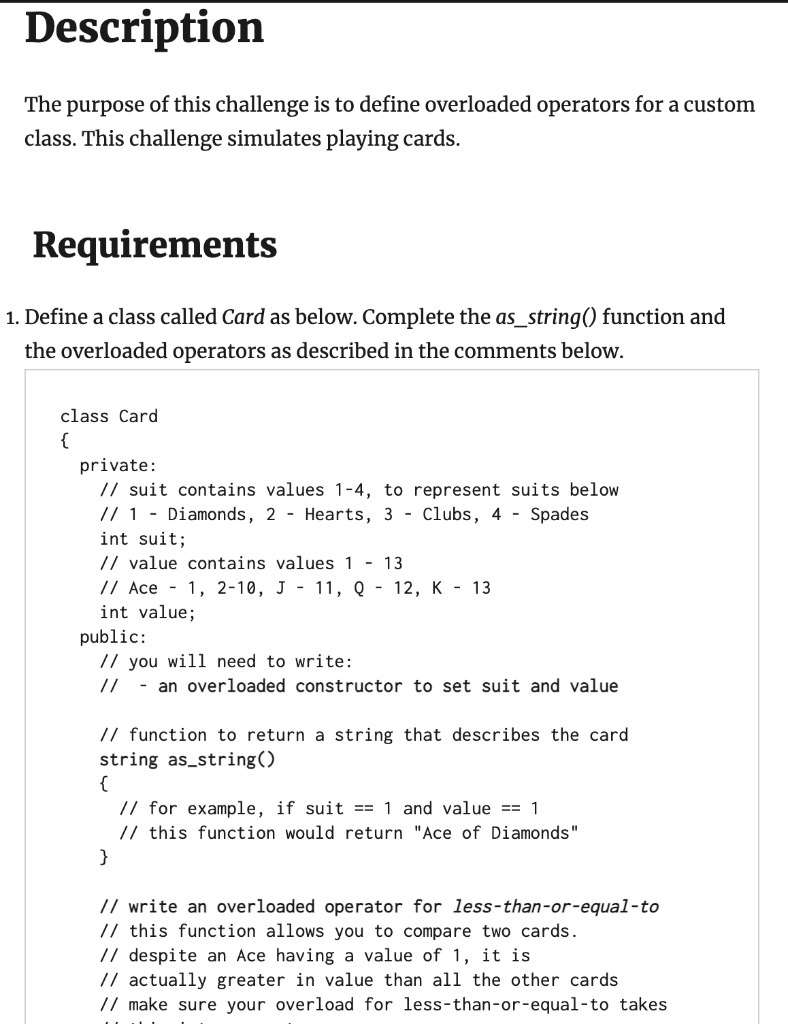 Solved Description The purpose of this challenge is to | Chegg.com