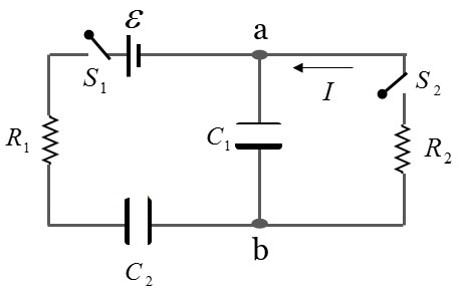 Solved Switch S1 has been closed and S2 has open for a long | Chegg.com