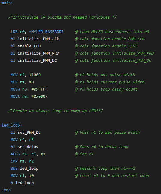 1. Control LED Brightness Using Blackboard’s PWM IP | Chegg.com