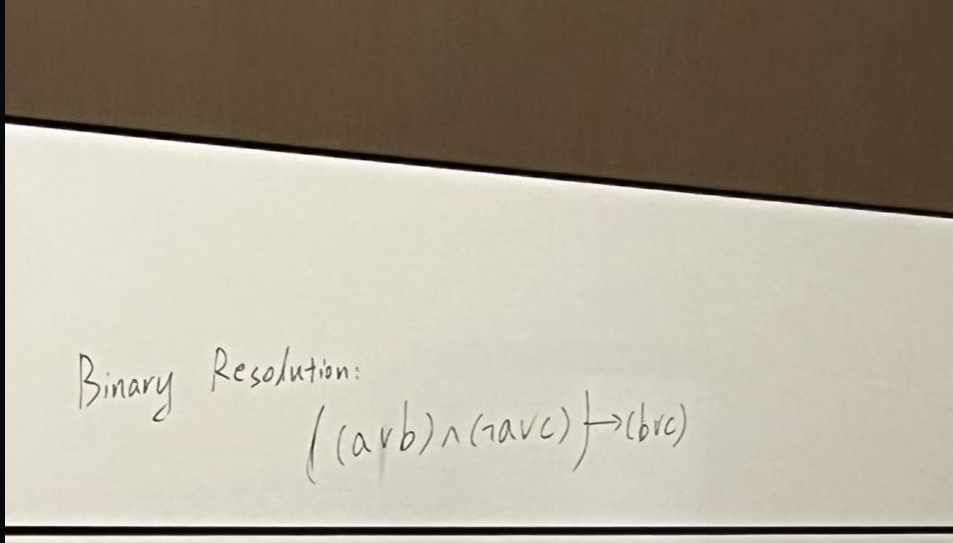 Solved Binary Resolution: ((a∨b)∧(¬a∨c)→(b∨c) | Chegg.com