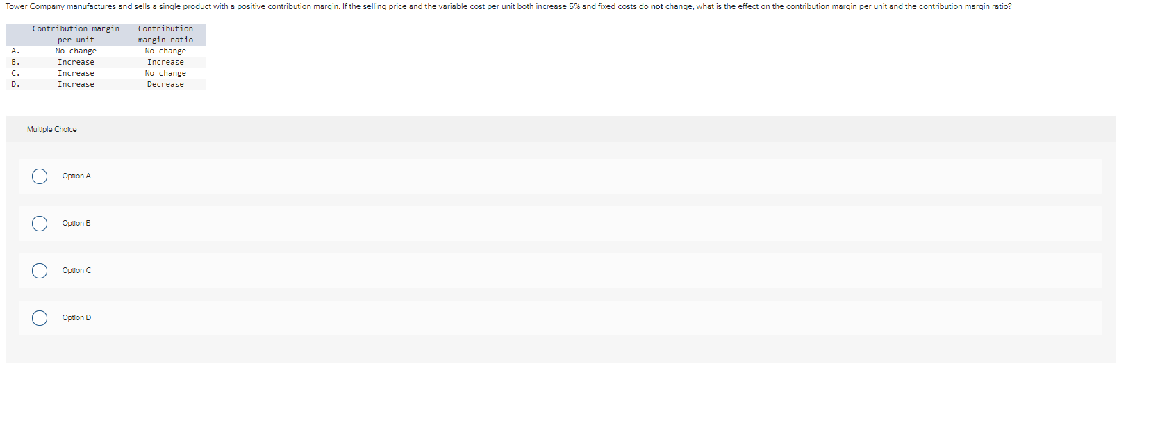 Solved Multiple Cholce Option A Option B Option C Option D | Chegg.com Solved Multiple Cholce Option A Option B Option C Option D | Chegg.com