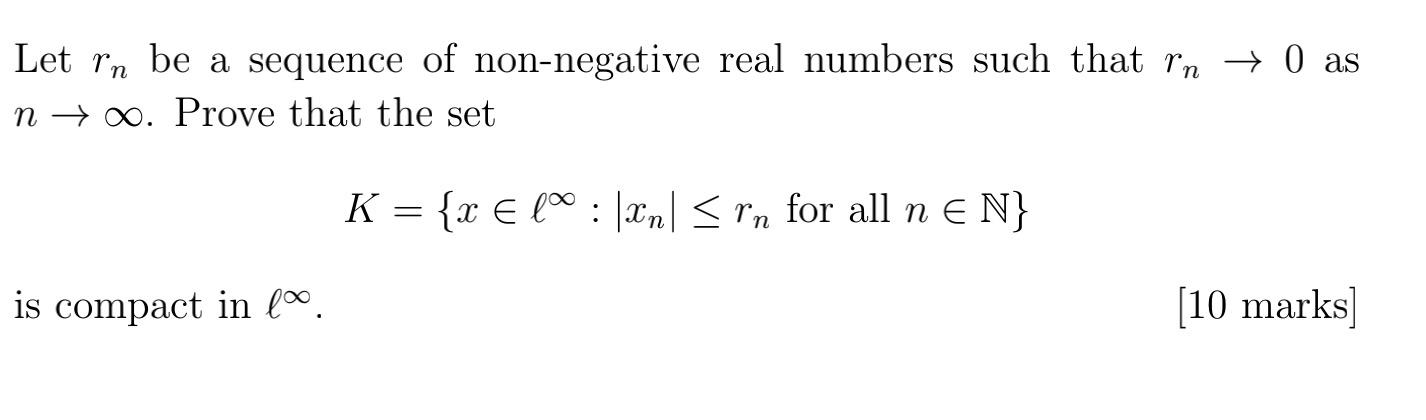 Solved Let In be a sequence of non-negative real numbers | Chegg.com
