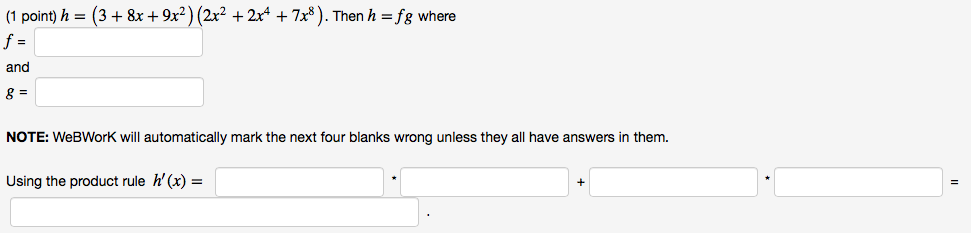 Solved dP (1 point) Calculate dr V2R P = (R+r)2 where r is | Chegg.com